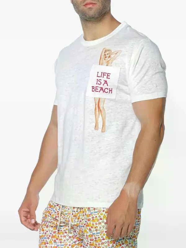 MC2 SAINT BARTH Ecstasea Graphic-print Pocket T-shirt