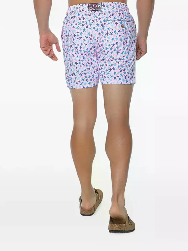 MC2 SAINT BARTH Lighting Micro Stretch Starfish-print Drawstring Swim Shorts