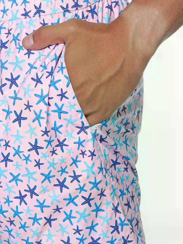 MC2 SAINT BARTH Lighting Micro Stretch Starfish-print Drawstring Swim Shorts