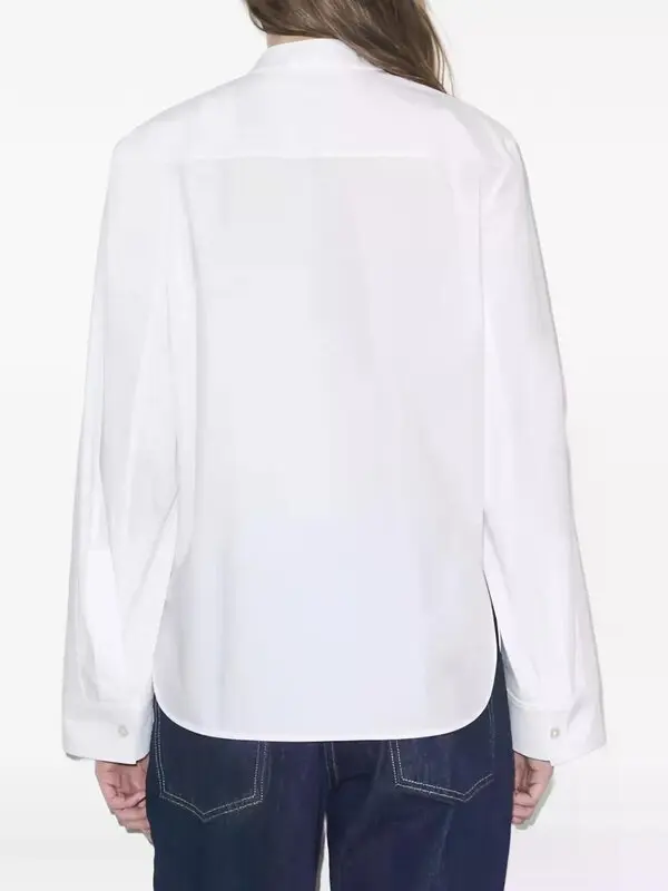 Tory Burch Poplin Pussy-bow Blouse - White
