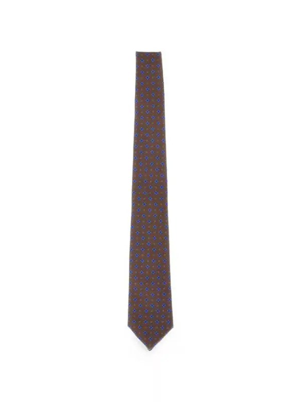 Kiton Floral-pattern Seven-fold Tie