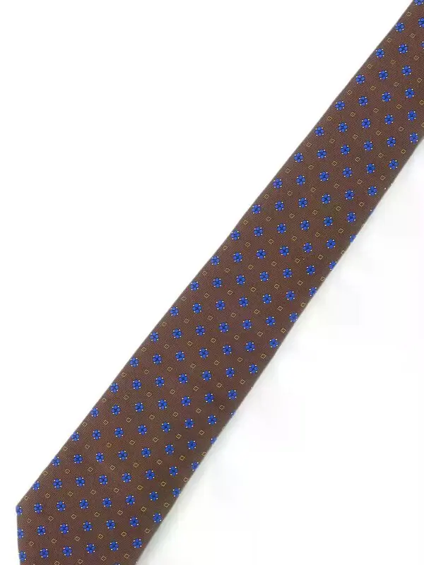 Kiton Floral-pattern Seven-fold Tie