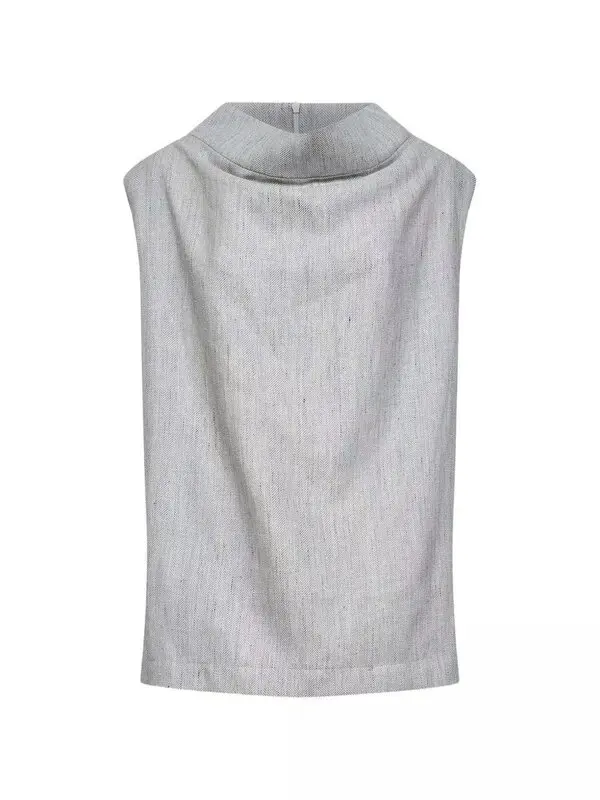 BATAKOVIC Sleeveless Top With Herringbone Pattern