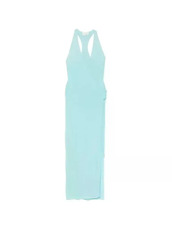 ASTA RESORT Lila Wrap Maxi Dress - Blue