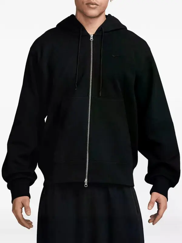 Nike Logo-embroidered Zip-up Hoodie