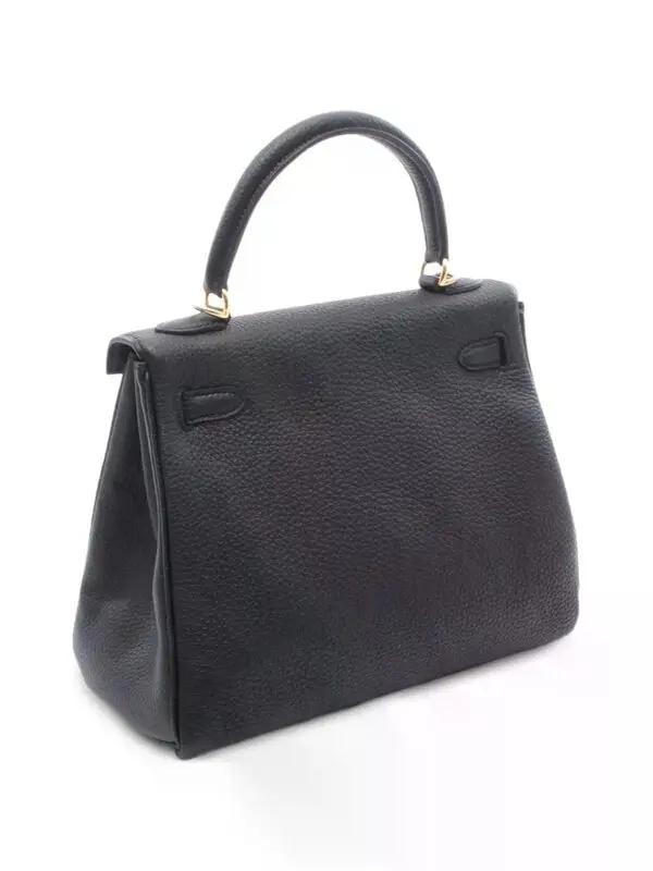 Hermès 25 Kelly Togo-leather Tote Bag - Black