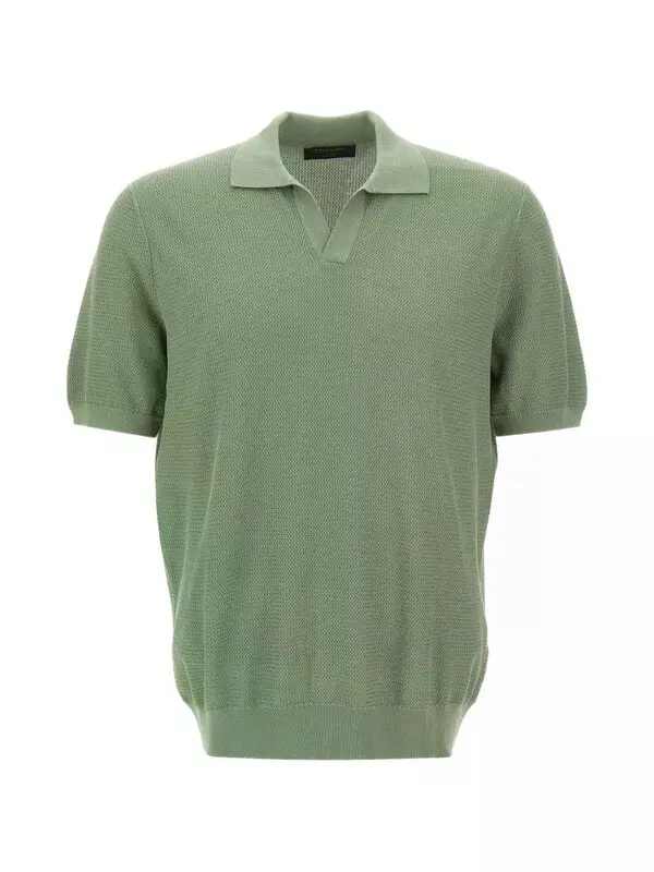 GRAN SASSO Polo-collar T-shirt - Green