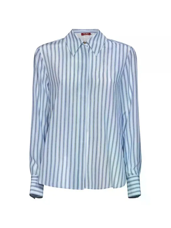 Max Mara Striped Silk Shirt