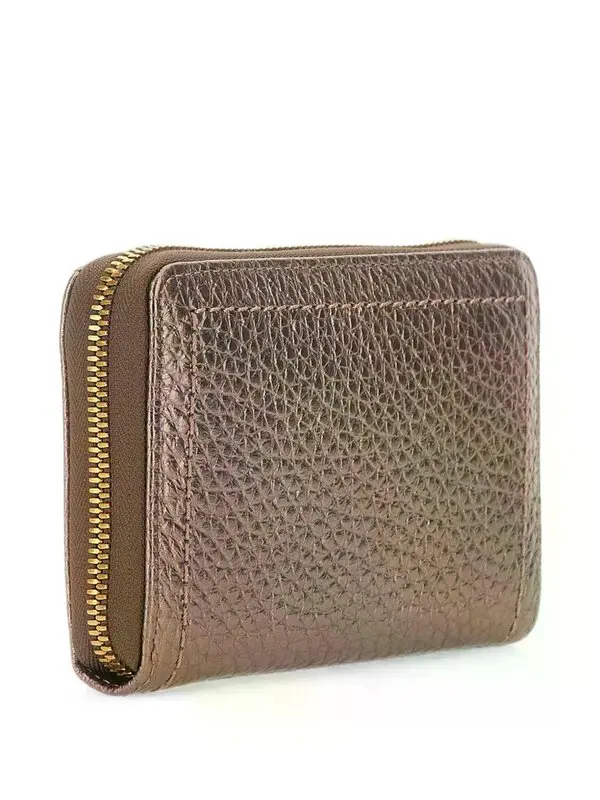 GIANNI CHIARINI Bubble Grain Leather Wallet - Brown