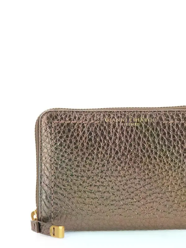 GIANNI CHIARINI Bubble Grain Leather Wallet