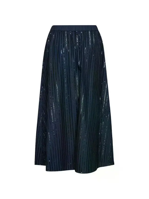 Max Mara Sequin-embellished Pleated Midi Skirt