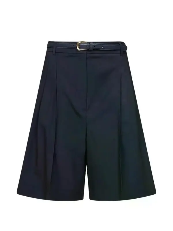 Max Mara Belted Pleated Shorts