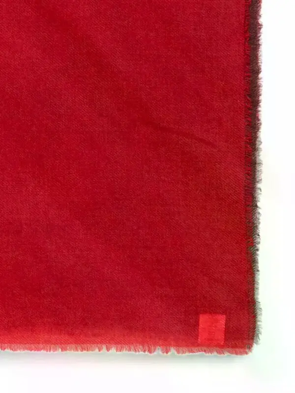 Faliero Sarti Coccola Frayed-edge Scarf - Red