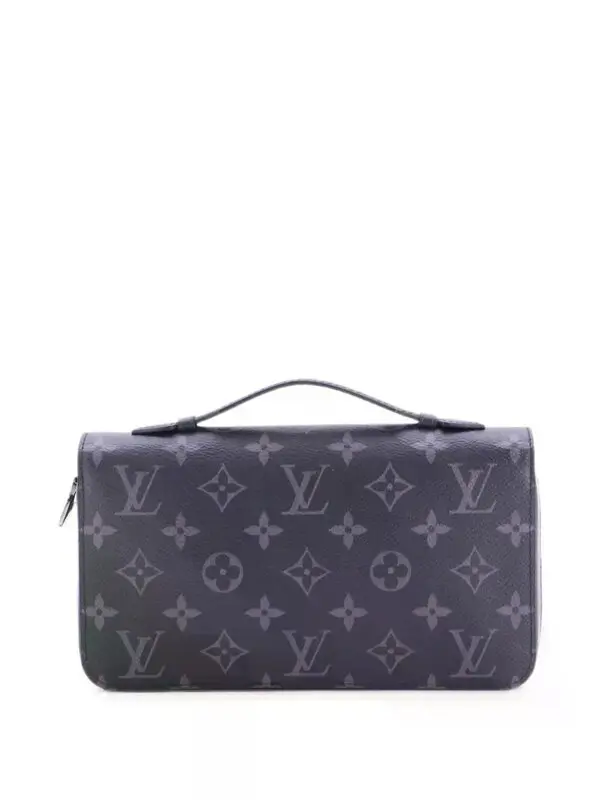 LOUIS VUITTON Zippy Wallet Monogram Eclipse Canvas Xl Small Wallets