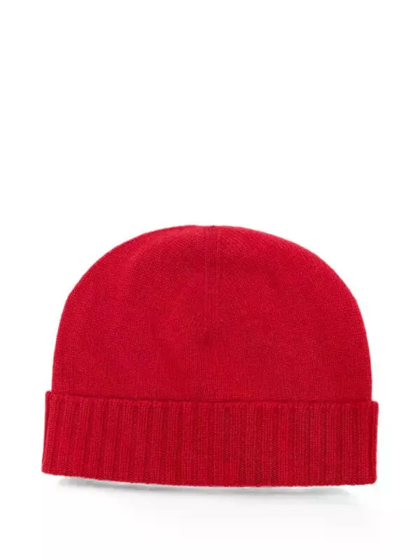 Malo Ribbed-trim Knitted Beanie Hat
