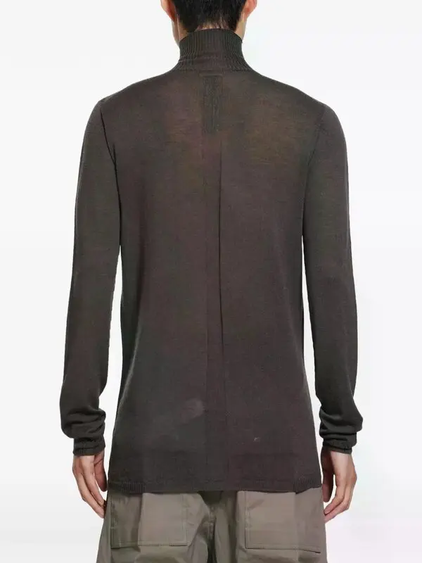 Rick Owens Tower Level Turtleneck Wool Sweater
