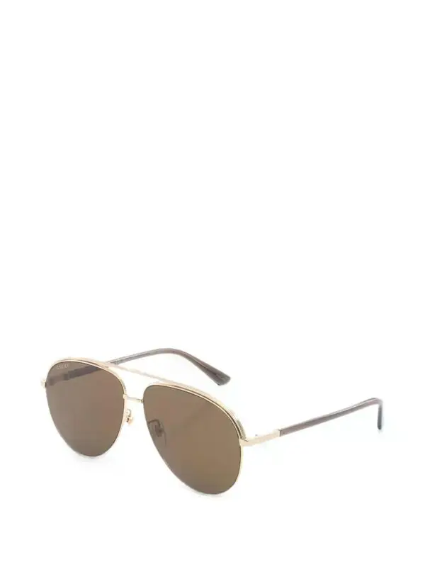 Gucci Pilot Sunglasses - Gold