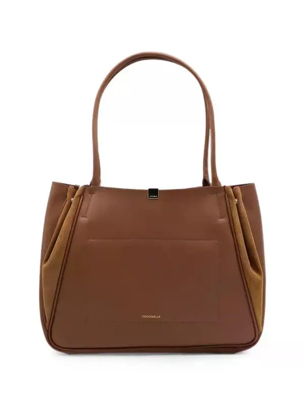 COCCINELLE Suede-panel Leather Tote Bag
