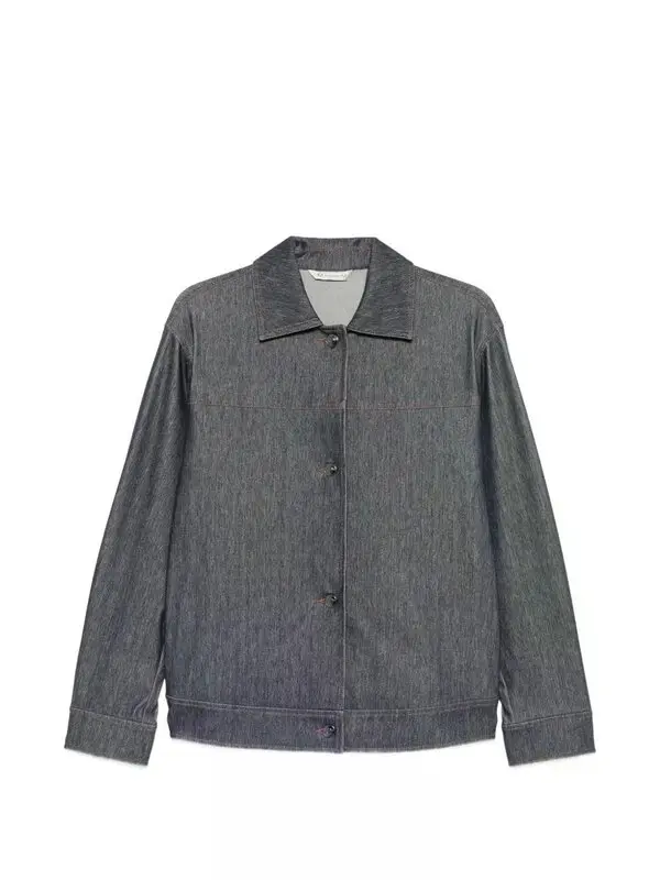 Max Mara Contrast Stitch Jacket - Blue