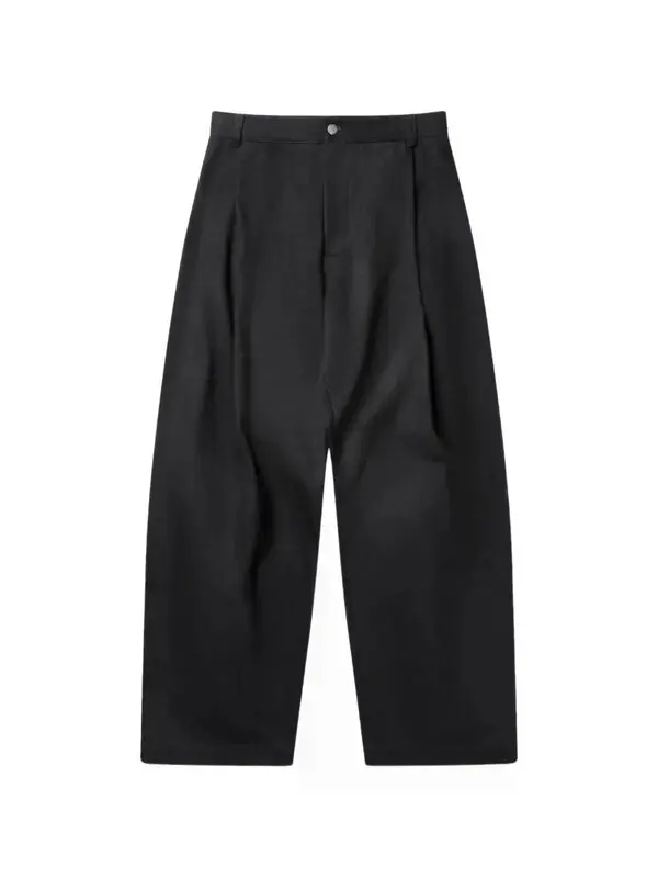 SEVENTH Pleated Wide-leg Jeans - Black