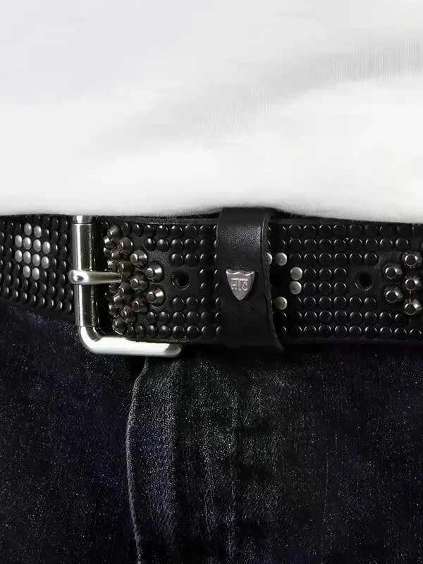 HTC LOS ANGELES Studded Leather Belt