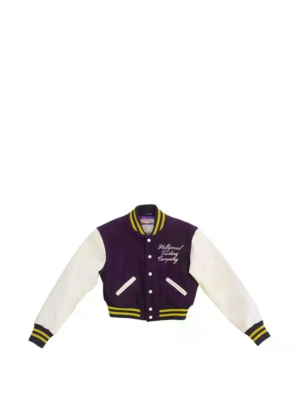 HTC LOS ANGELES College Logo-embroidered Varsity Jacket
