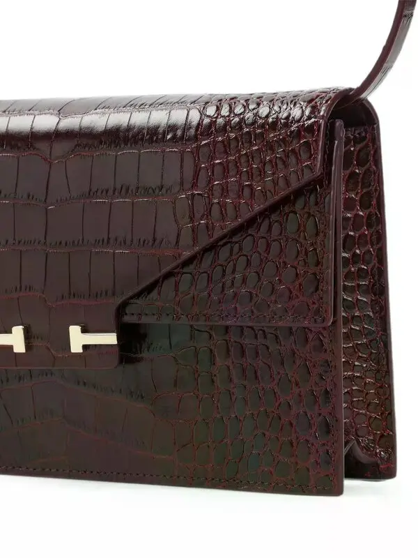 TOM FORD Mini Croc-effect Leather Clutch Bag