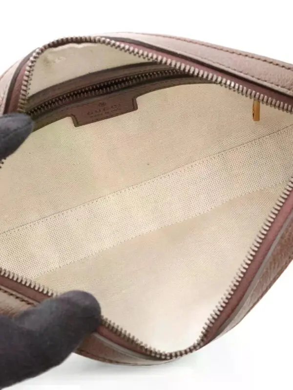 Gucci 2020s Gg Canvas Web-stripe Cross Body Bag