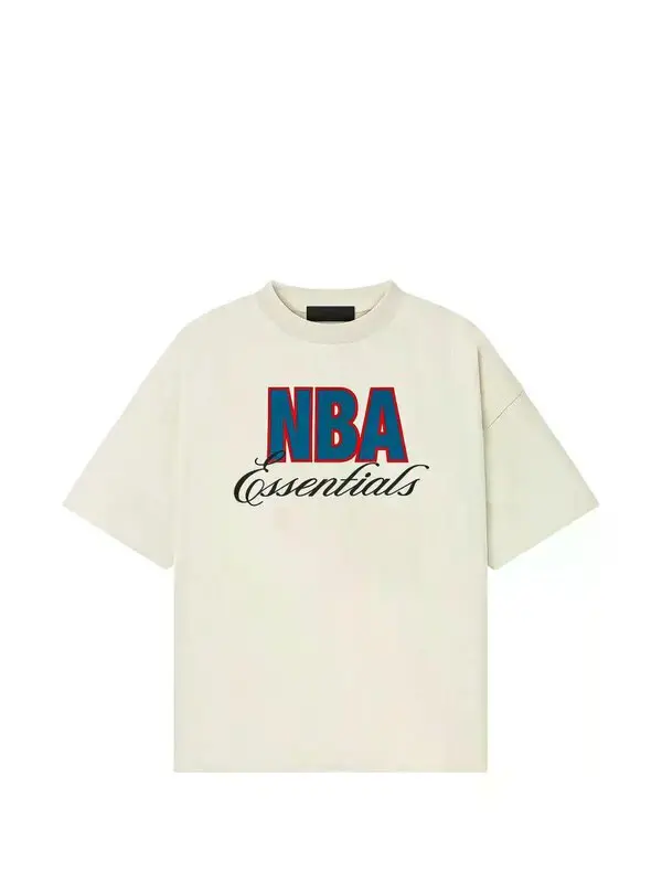 Fear Of God Nba Logo-print T-shirt - Neutrals