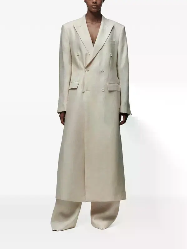 CAYET Rasha Double-breasted Longline Blazer