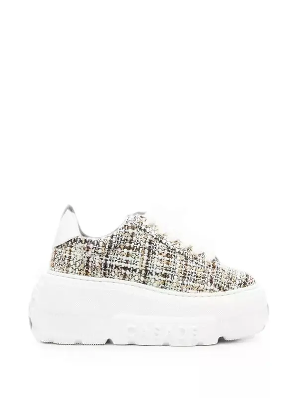 Casadei Tweed Platform Sneakers