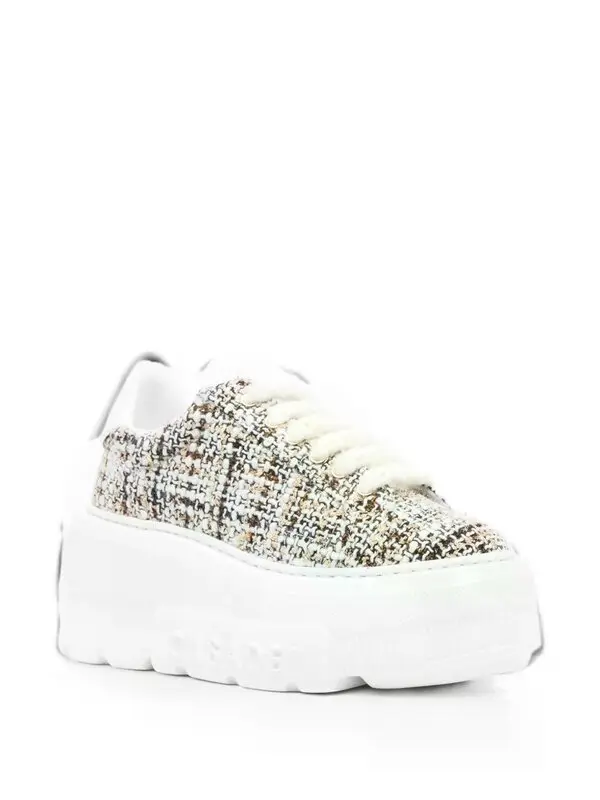 Casadei Tweed Platform Sneakers
