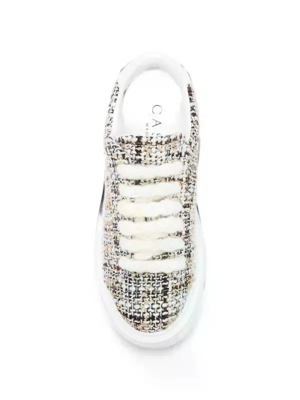 Casadei Tweed Platform Sneakers