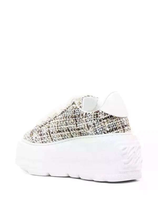 Casadei Tweed Platform Sneakers