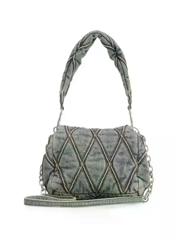 DIESEL® Small Charm-d Denim Shoulder Bag