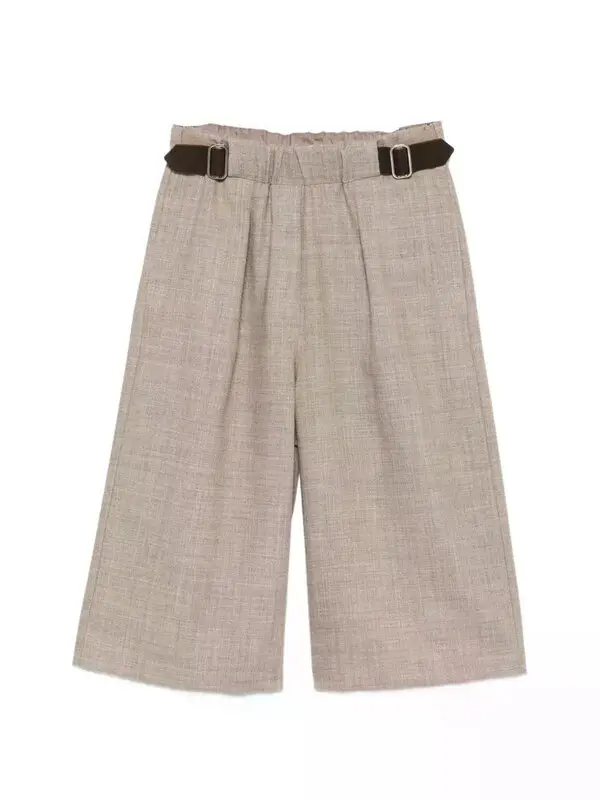ALYSI Belted Pleated Shorts