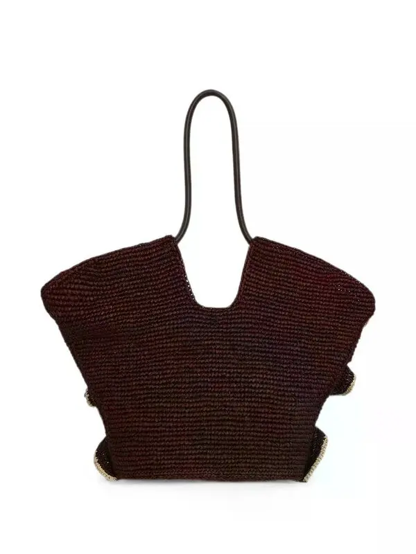 Zimmermann Ruffle-trimmed Woven Tote Bag
