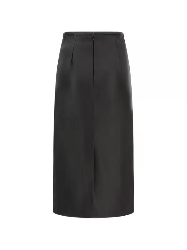 Co High-waisted Leather Midi Skirt