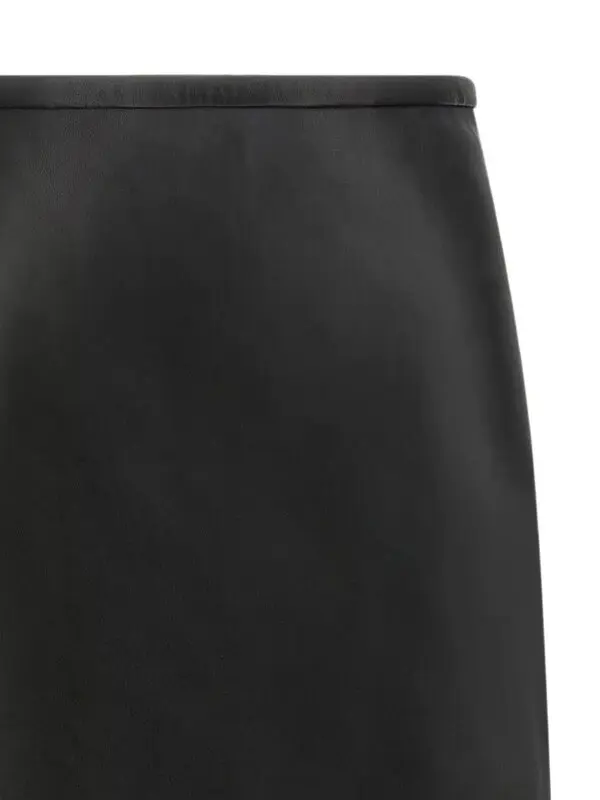 Co High-waisted Leather Midi Skirt