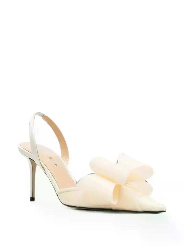 Mach & Mach Bow-detail Slingback Pumps