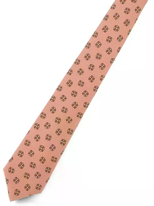 Kiton Floral-pattern Silk Tie