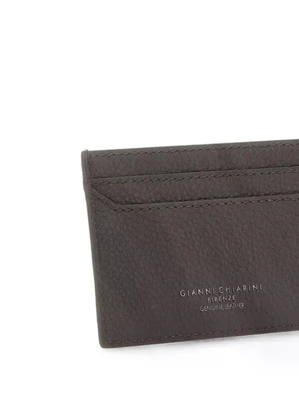 GIANNI CHIARINI Hammered Leather Card Holder