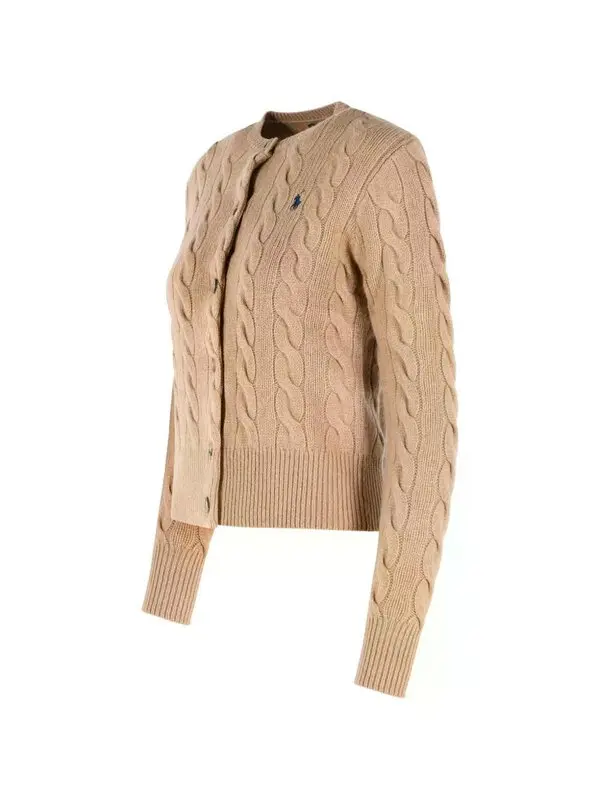 Polo Ralph Lauren Cable-knit Pony Logo Cardigan
