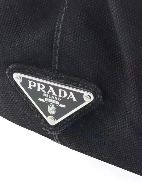 Prada 2000-2010 Small Canvas Canapa Logo Satchel