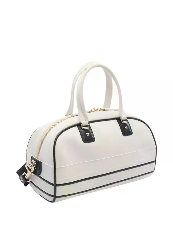 Dior 2022 Medium Leather Vibe Bowling Bag Satchel