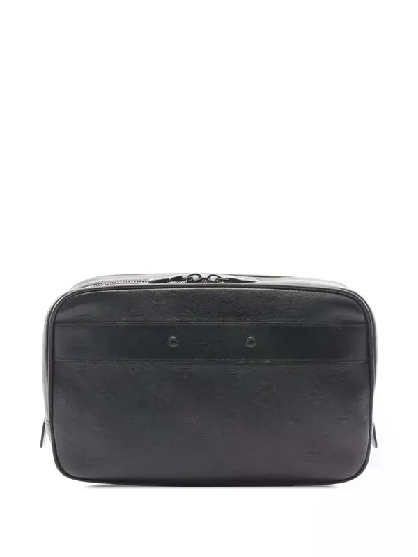 LOUIS VUITTON Monogram Shadow Trousse Toilette Gm Clutch Bag - Black