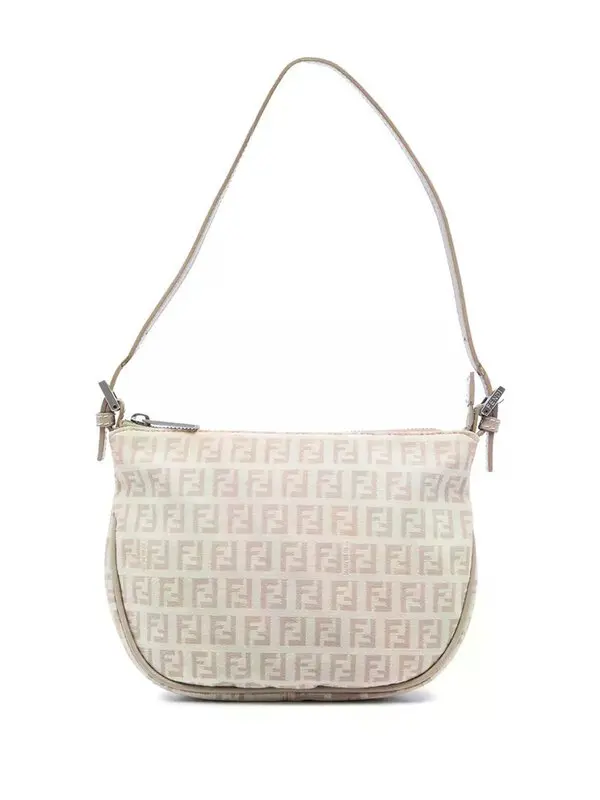 Fendi 2000-2010 Zucchino Canvas Shoulder Bag