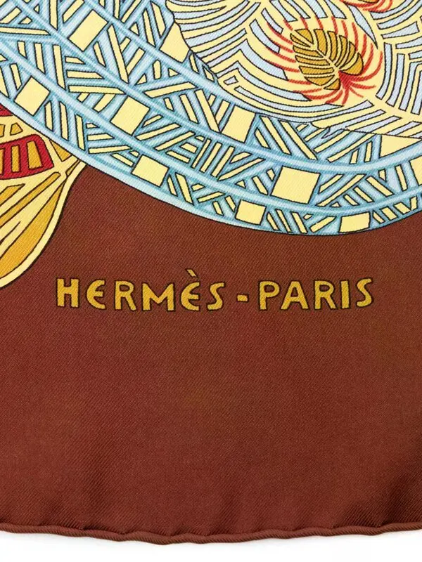 Hermès 2000-2026 Art Des Steppes Silk Scarf 90 Scarves