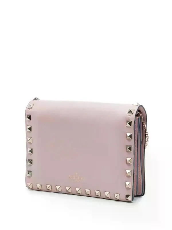Valentino Garavani 2000-2017 Leather Rockstud Chain Pouch Crossbody Bag