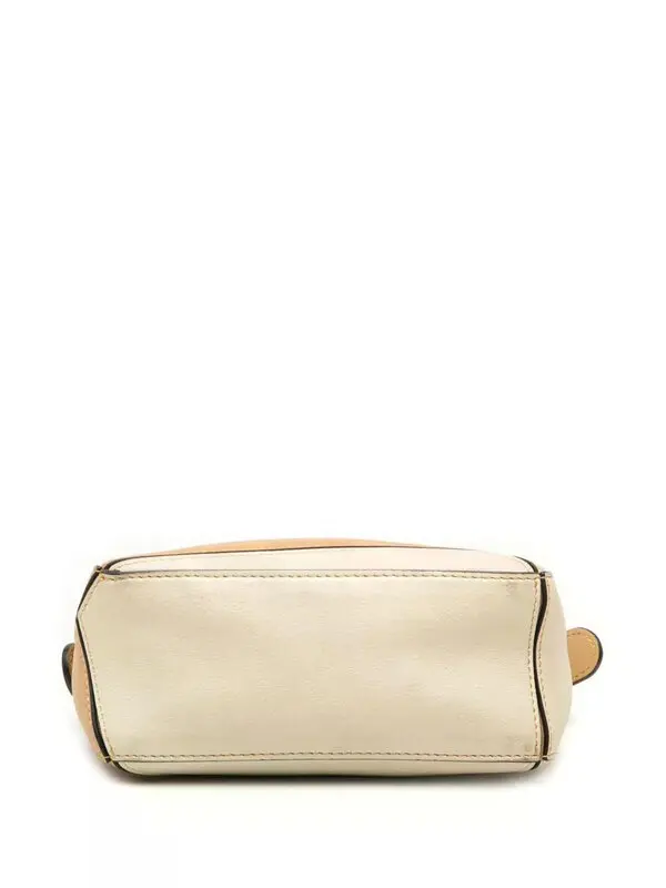 Loewe 2021 Mini Bicolor Calfskin Puzzle Satchel